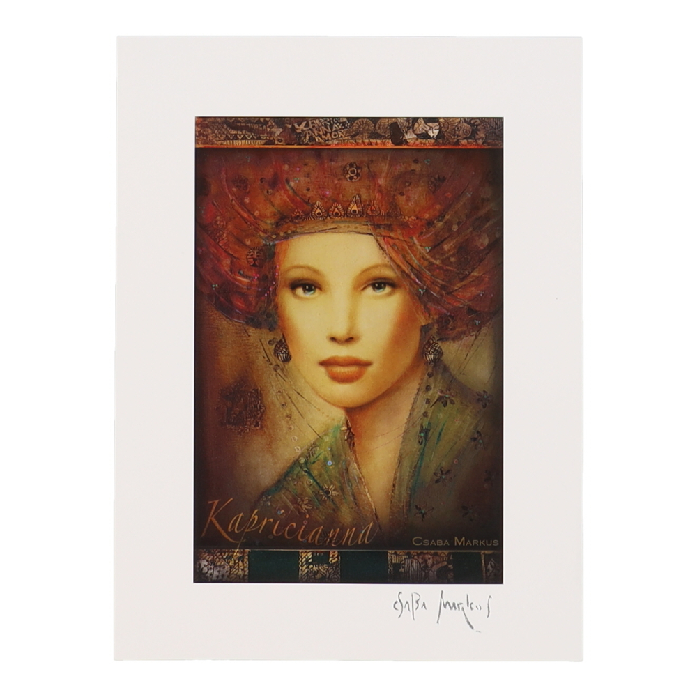 Csaba Markus Signed "Kapricianna" 9x12 Lithograph (Park West ...