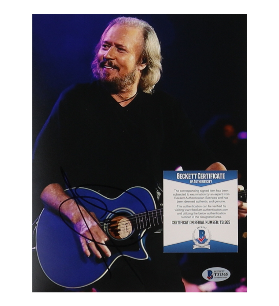 Barry Gibb Signed 8x10 Photo (Beckett) | Pristine Auction