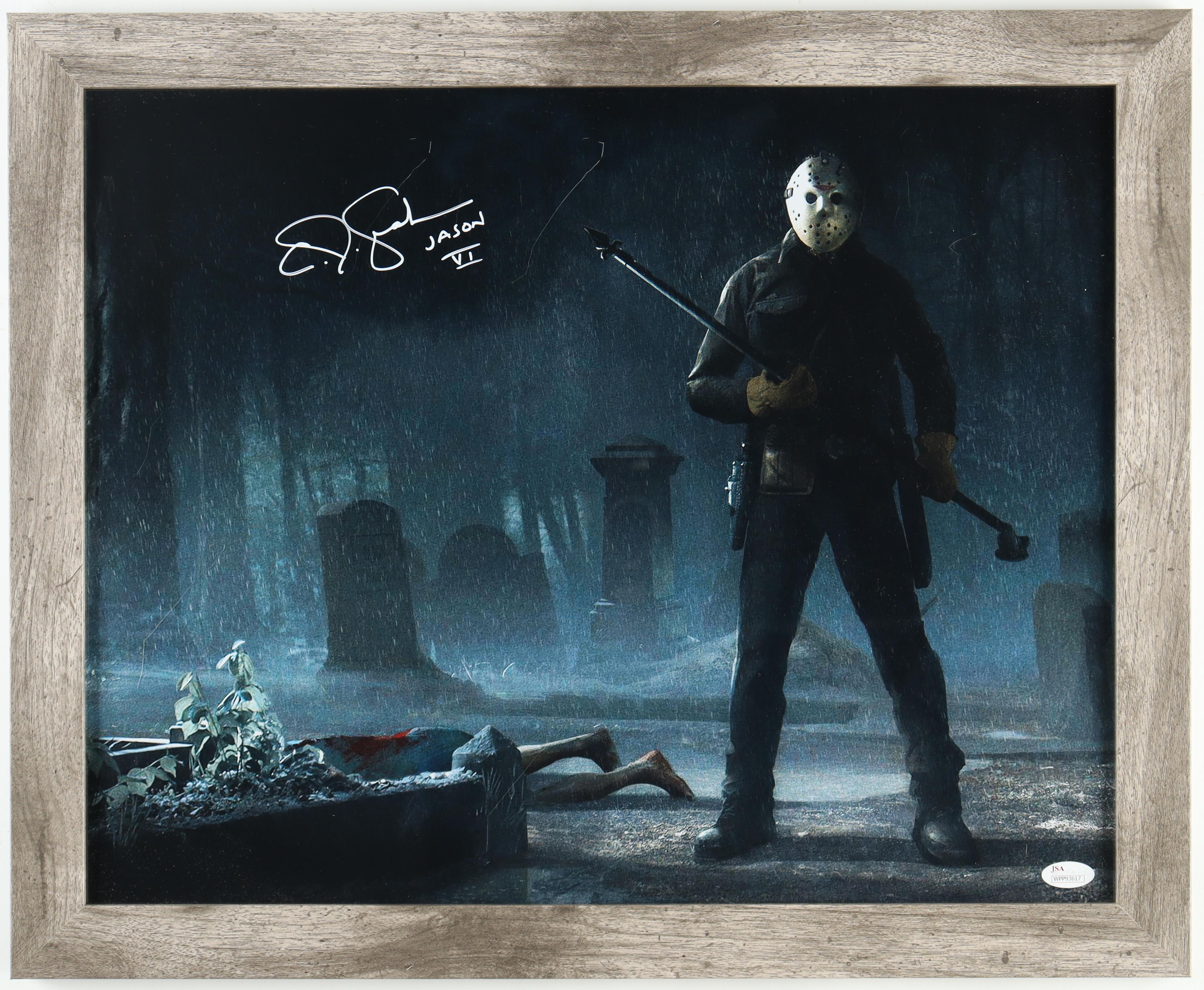 C.J. Graham Signed "Friday the 13th" Custom Framed Photo Inscribed ...
