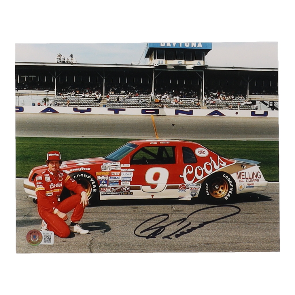 Bill Elliott Signed NASCAR 8x10 Photo (Beckett) | Pristine Auction