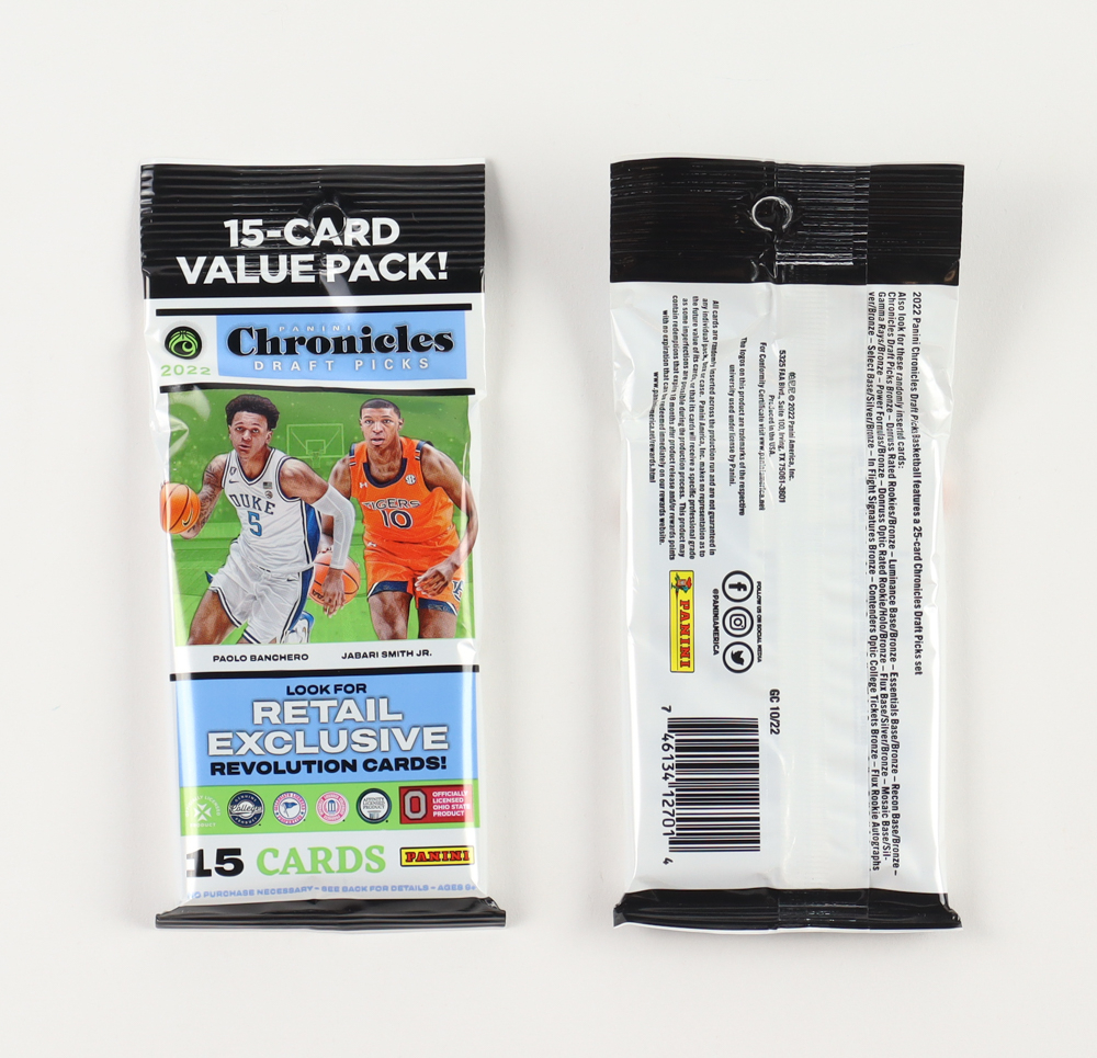 2022-2023 Panini Chronicles Draft Picks Basketball Jumbo Value Box With (12) Packs | Pristine ...