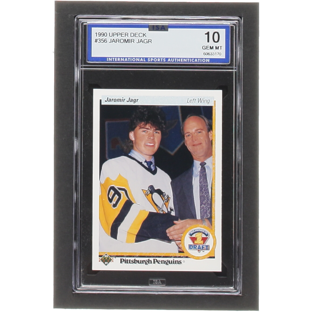 Jaromir Jagr 1990-91 Upper Deck #356 RC (ISA 10) | Pristine Auction