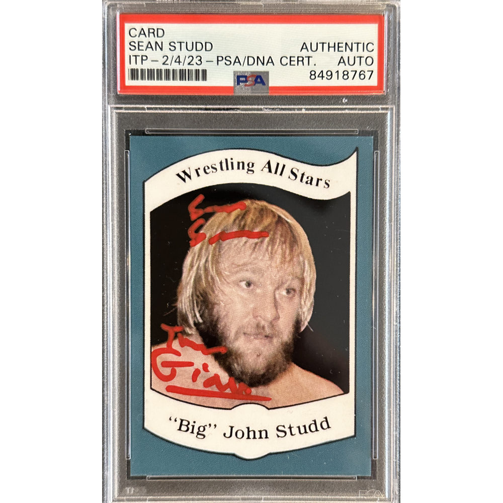 Sean Studd Signed 1982 Wrestling All-Stars Japan "Big" John Studd ...