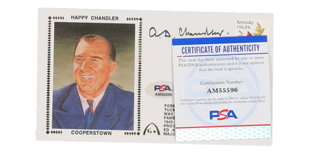 Happy Chandler Signed 1982 FDC Envelope (PSA) | Pristine Auction