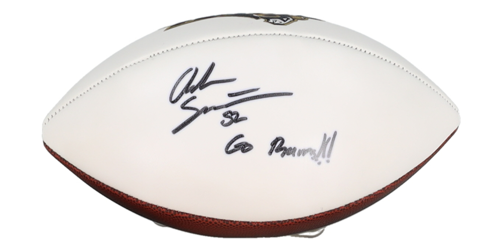 Alec Ogletree Signed Rams Logo Football Inscribed "Go Rams!!" (Beckett ...