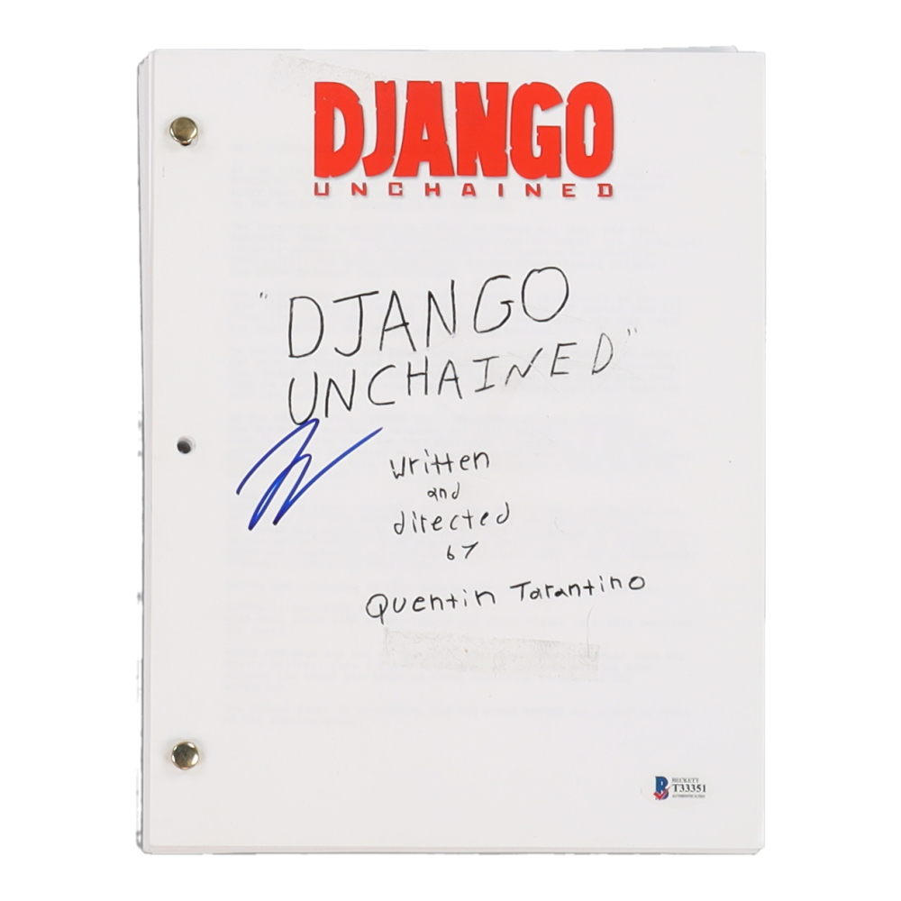 Leonardo DiCaprio Signed "Django Unchained" Replica Film Script ...