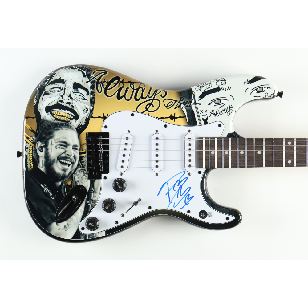 Post Malone Signed Custom Electric Guitar (Beckett) | Pristine Auction