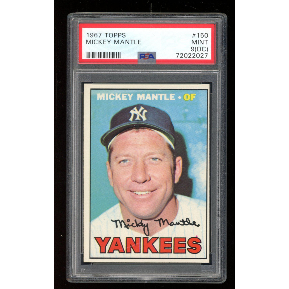 Mickey Mantle 1967 Topps #150 (PSA 9) (OC) | Pristine Auction