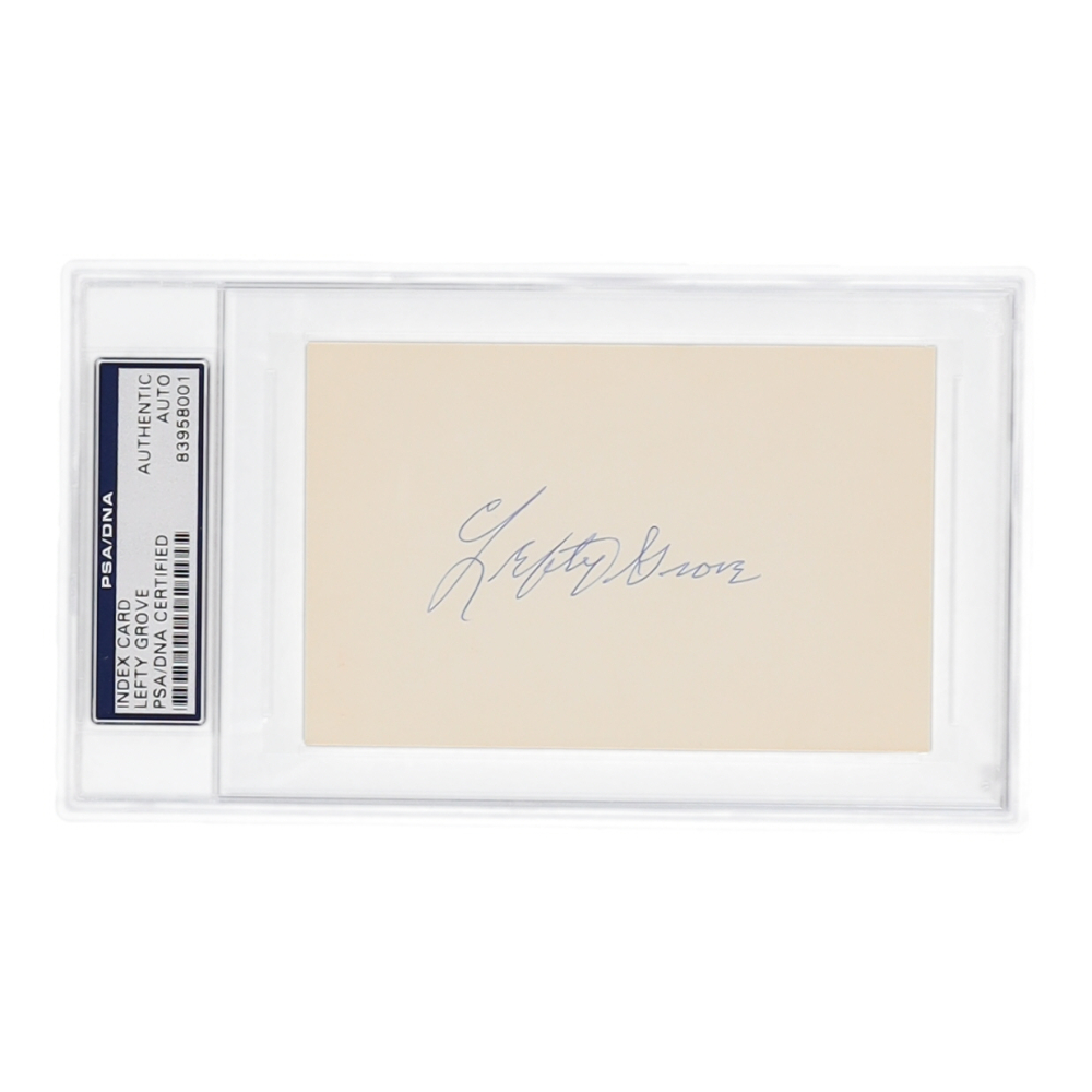 Lefty Grove Signed Cut (PSA) | Pristine Auction