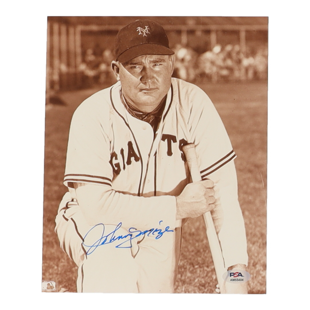 Johnny Mize Signed Giants 8x10 Photo (PSA) | Pristine Auction