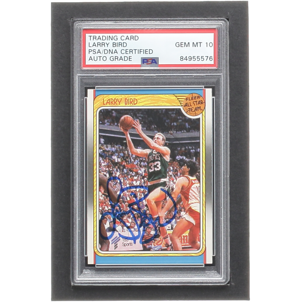 Larry Bird Signed 1988-89 Fleer #124 AS (PSA | Auto 10) | Pristine Auction