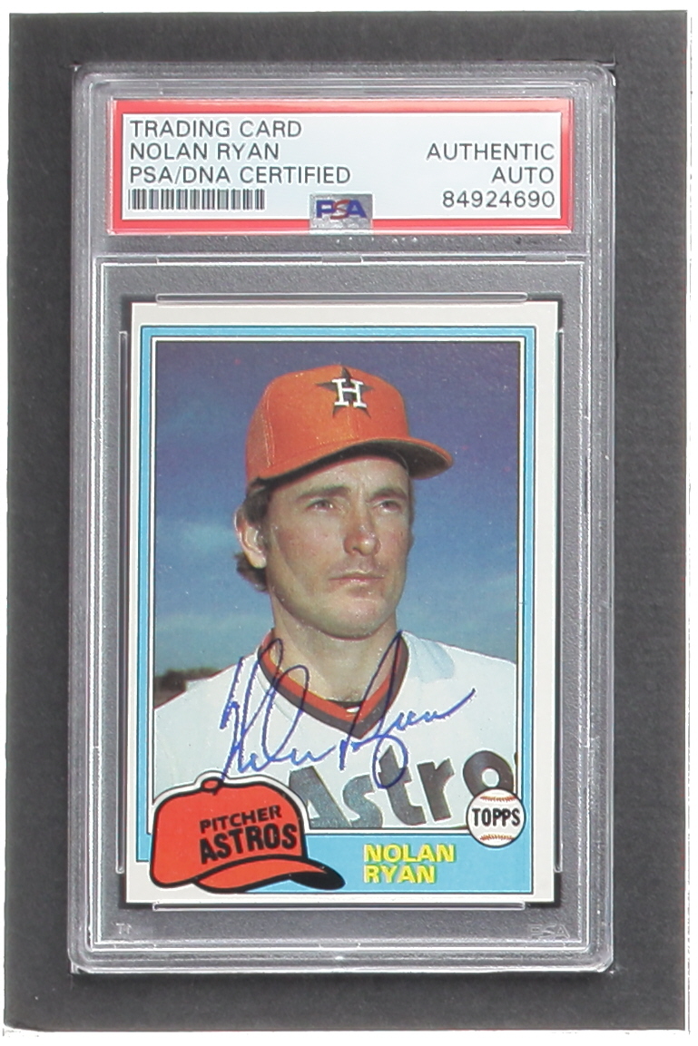 Nolan Ryan Signed 1981 Topps #240 (PSA) | Pristine Auction