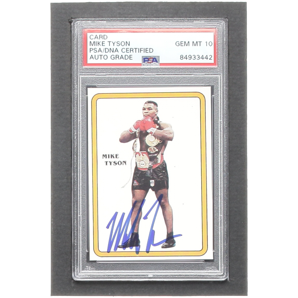 Mike Tyson Signed Custom Trading Card (PSA | Auto 10) | Pristine Auction