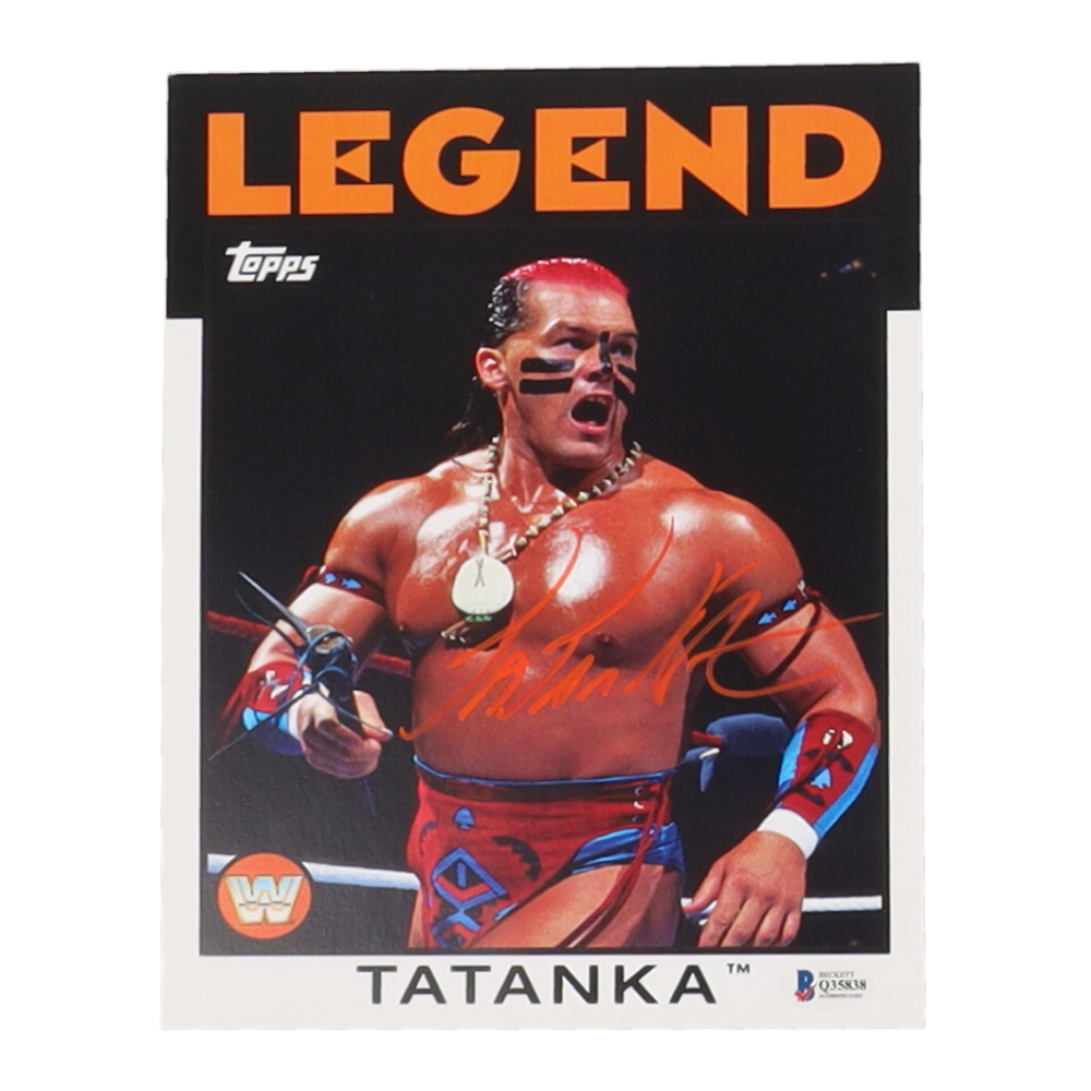Tatanka Signed WWE 8x10 Photo (Beckett) | Pristine Auction
