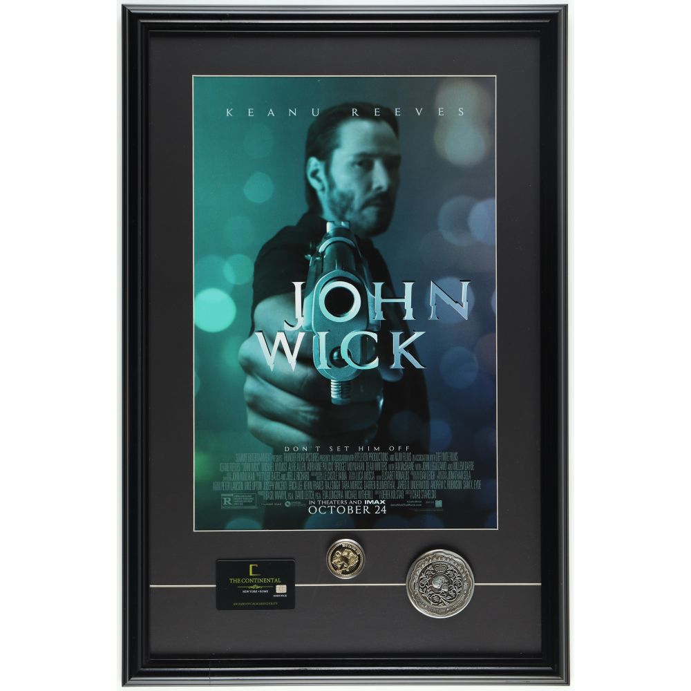 "John Wick" Custom Framed Movie Poster Display with Hotel Continental ...