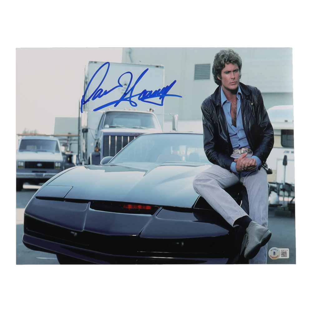 David Hasselhoff Signed "Knight Rider" 11x14 Photo (Beckett) | Pristine ...