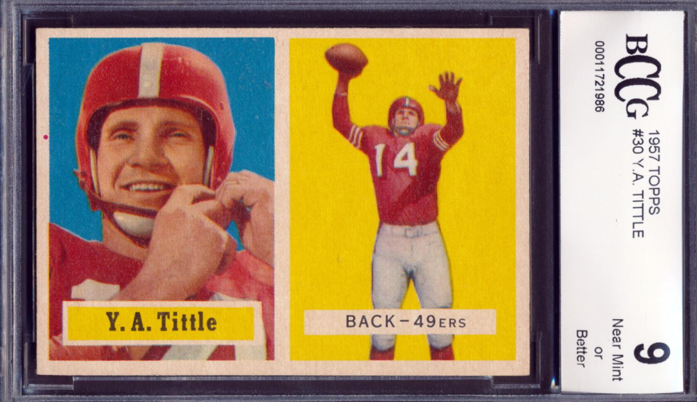 Y. A.Tittle 1957 Topps #30 (BCCG 9) | Pristine Auction