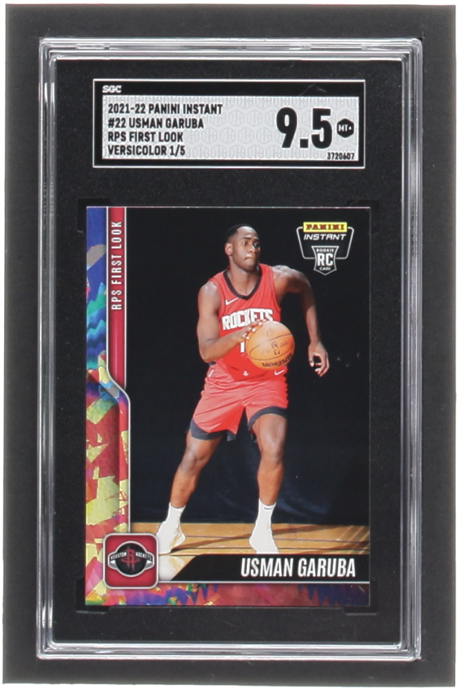 Usman Garuba 2021-22 Panini Instant Photo Shoot First Look Versicolor #22 RC #1/5 (SGC 9.5 ...