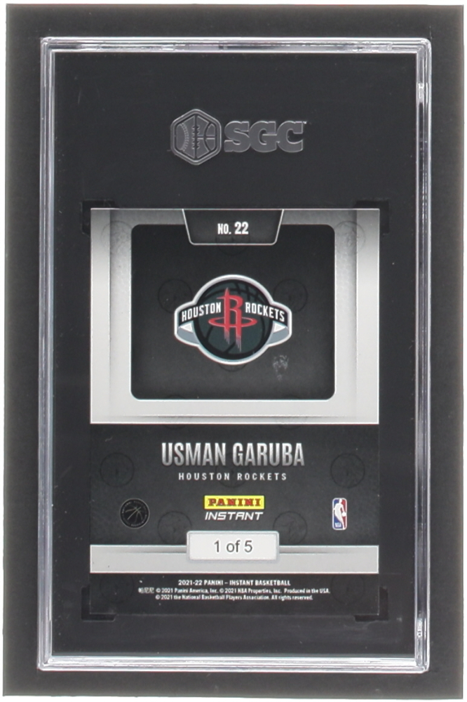 Usman Garuba 2021-22 Panini Instant Photo Shoot First Look Versicolor #22 RC #1/5 (SGC 9.5 ...