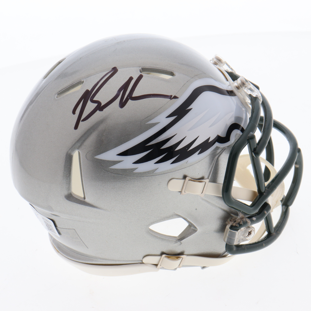 Brandon Graham Signed Eagles Flash Alternate Speed Mini Helmet (Beckett ...