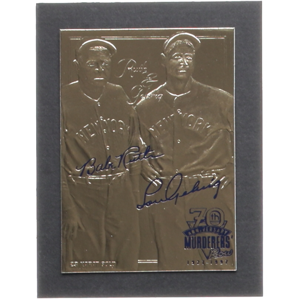 Babe Ruth & Lou Gehrig 1997 CMG Worldwide Murderers Row 70th ...