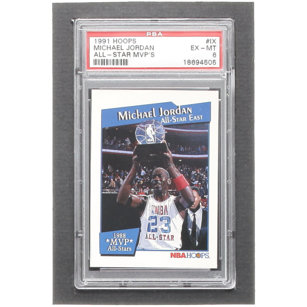 Michael Jordan 1991-92 Hoops All-Star MVP's #9 (PSA 6) | Pristine Auction