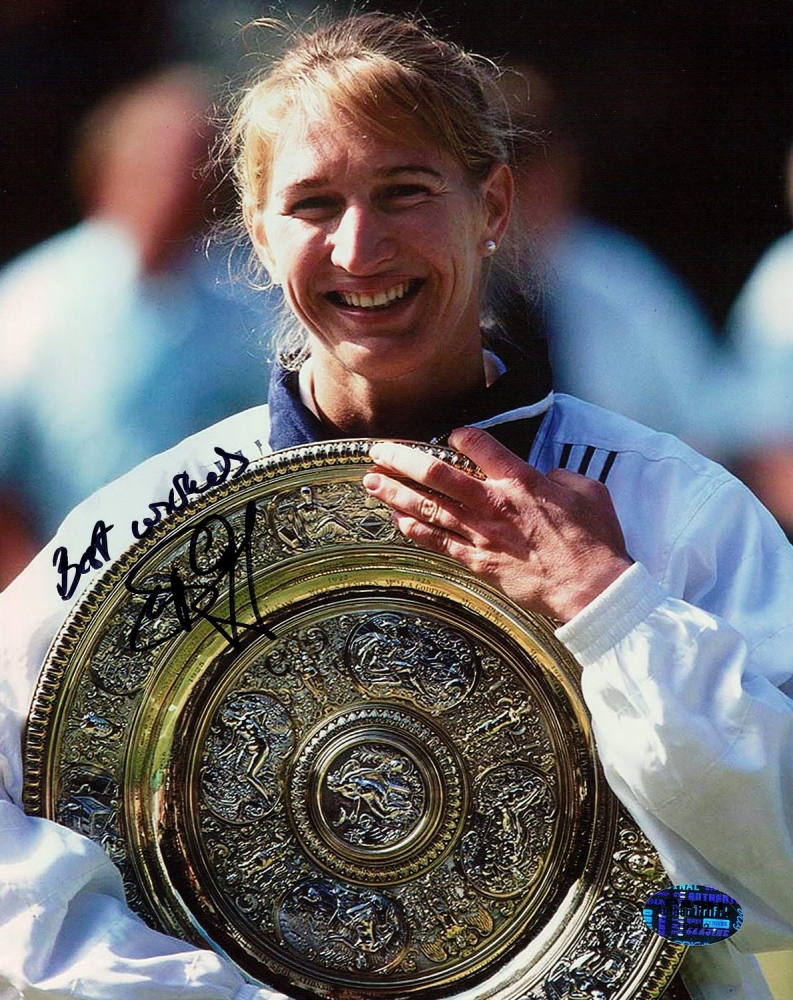 Stefanie "Steffi" Graf Signed 8x10 Photo Inscribed "Best Wishes" (DASH ...