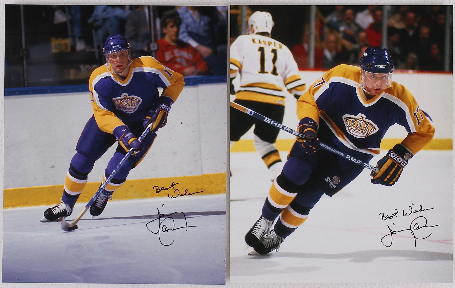 Lot of (2) Jimmy Carson Signed Kings 8x10 Photos Inscribed "Best Wishes ...