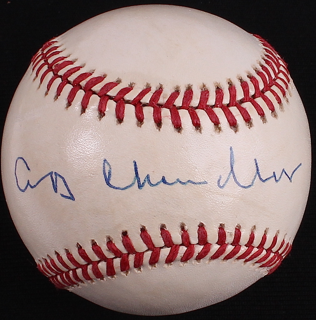 Happy Chandler Signed ONL Baseball (PSA COA) | Pristine Auction