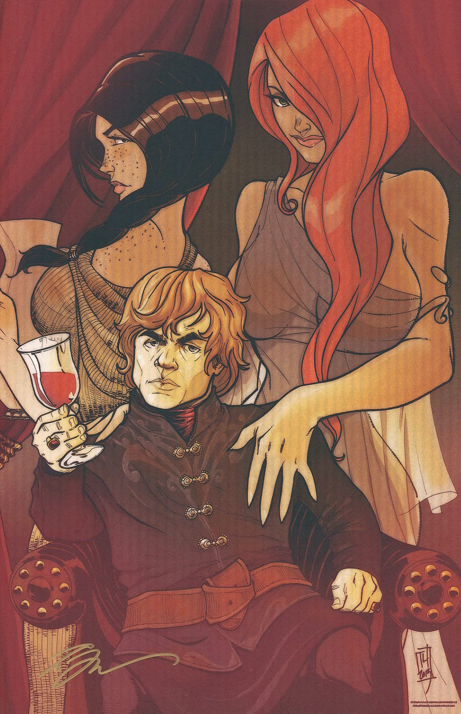 Tom Hodges Signed "Tyrion, Sansa, & Shae" Game of Thrones Limited ...
