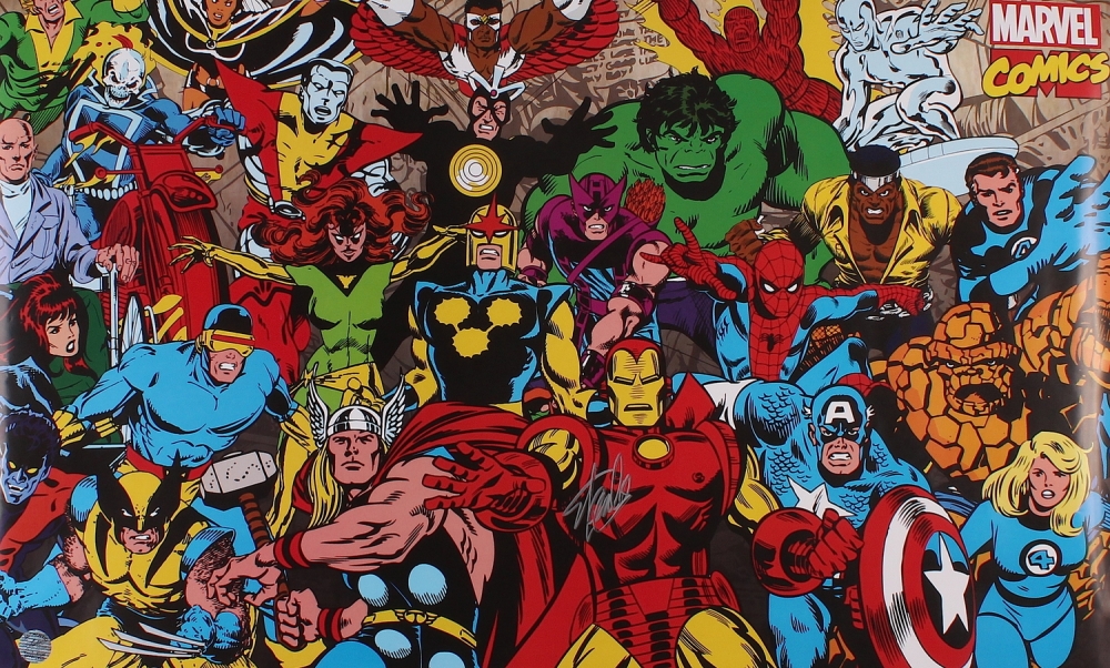 Stan Lee Signed "Marvel" 22x34 Poster (Stan Lee Hologram) | Pristine ...