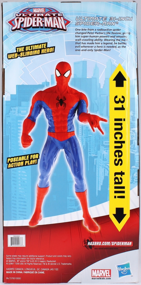 Stan Lee Signed Large 31 Marvel Ultimate Spider Man Action Figure Stan Lee Hologram Radtke COA Pristine Auction