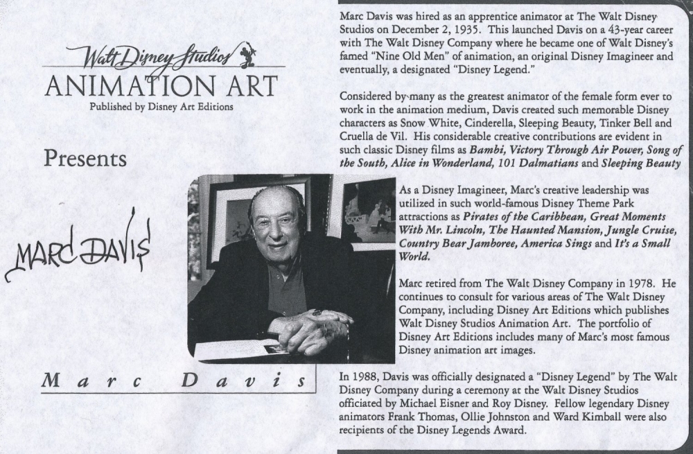 Marc Davis Signed Winnie the Pooh & Eeyore Walt Disney LE Animation ...