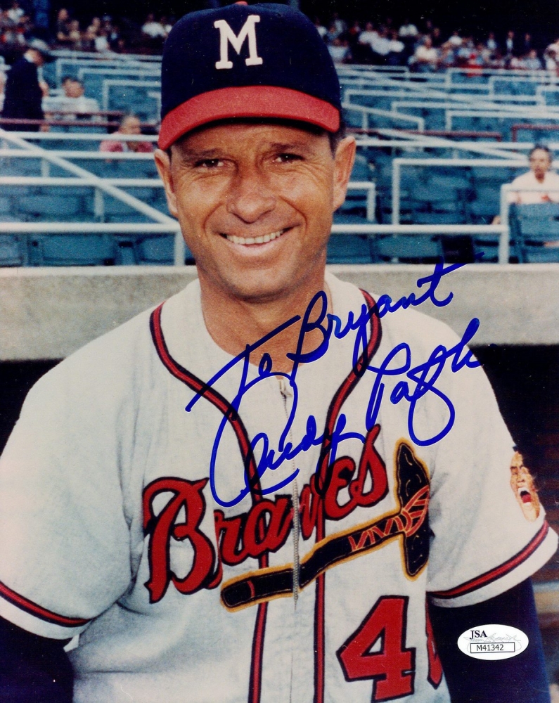 Andy Pafko Signed Braves 8x10 Photo (JSA COA) | Pristine Auction