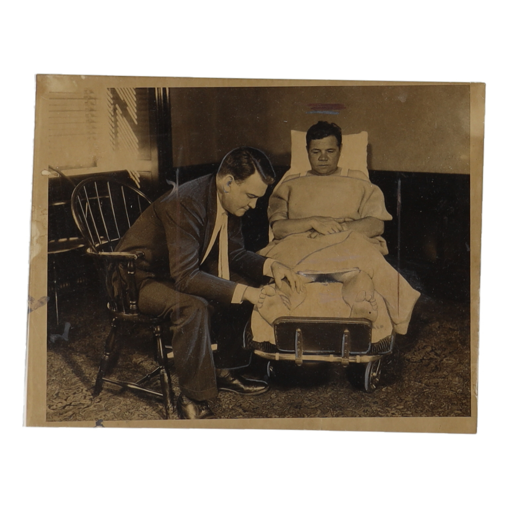 1934 Babe Ruth Yankees Original 7x9 Photo | Pristine Auction