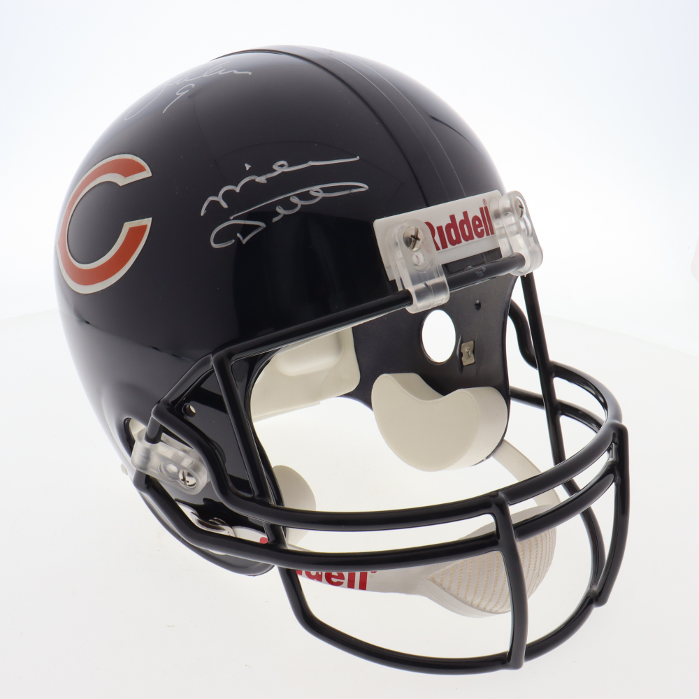 Jim McMahon, Mike Ditka & William Perry Signed Bears Full-Size Helmet ...