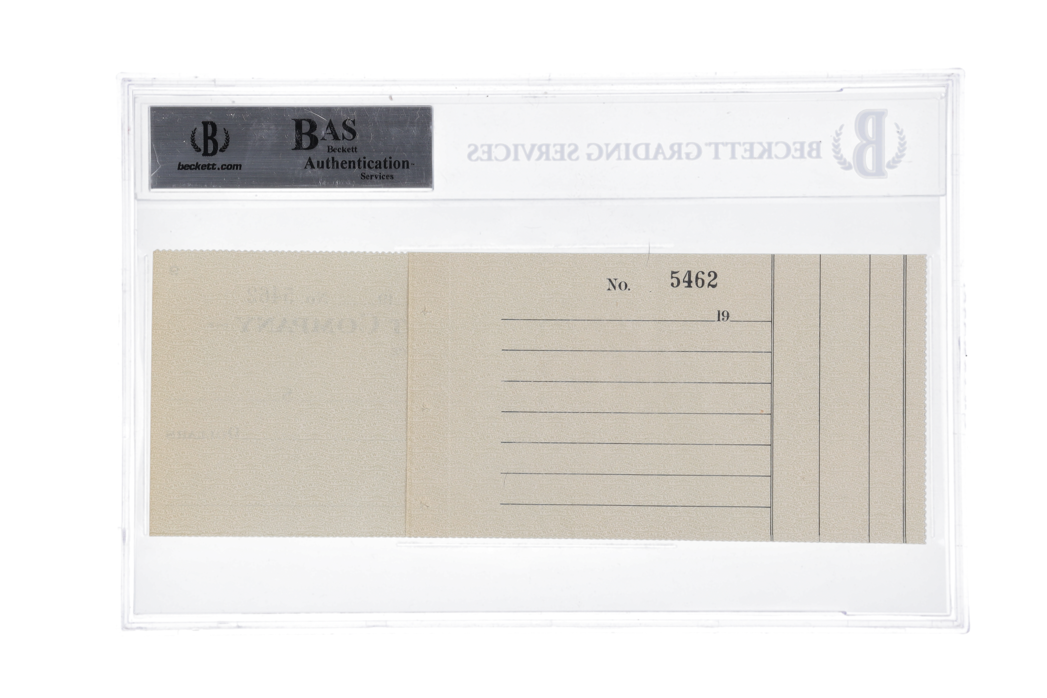 Babe Ruth Personal Bank Check Stub (BAS) | Pristine Auction
