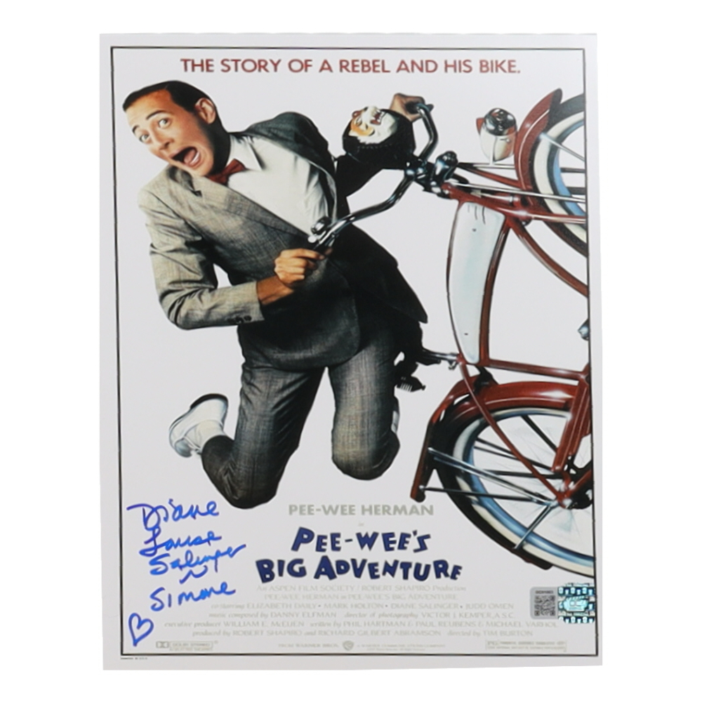 Diane Louise Salinger Signed "Pee-Wee's Big Adventure" 8x10 Photo Inscribed "Simone" (OC ...