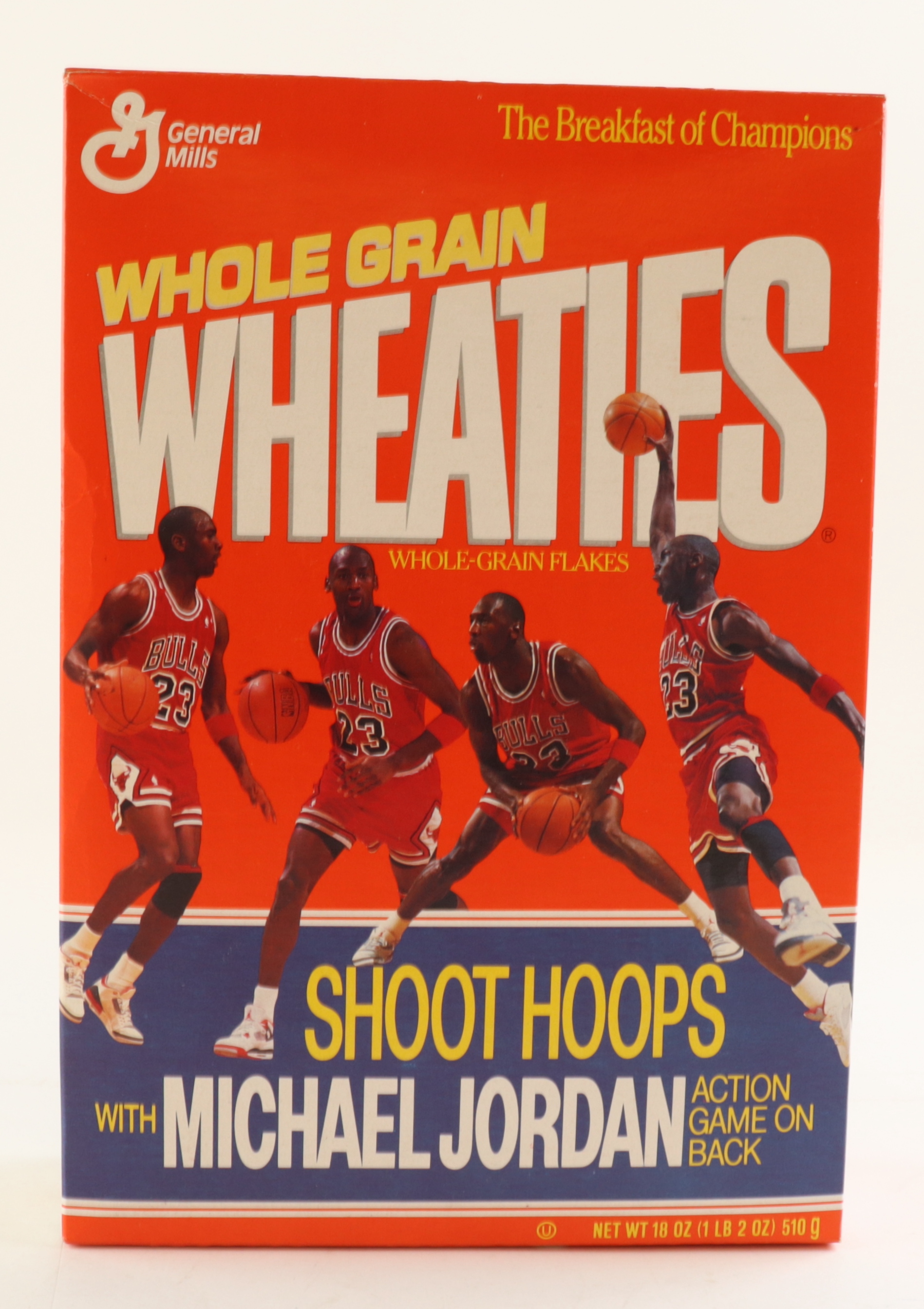 Michael Jordan Wheaties Cereal Box with "Shoot Hoops" Action Game ...