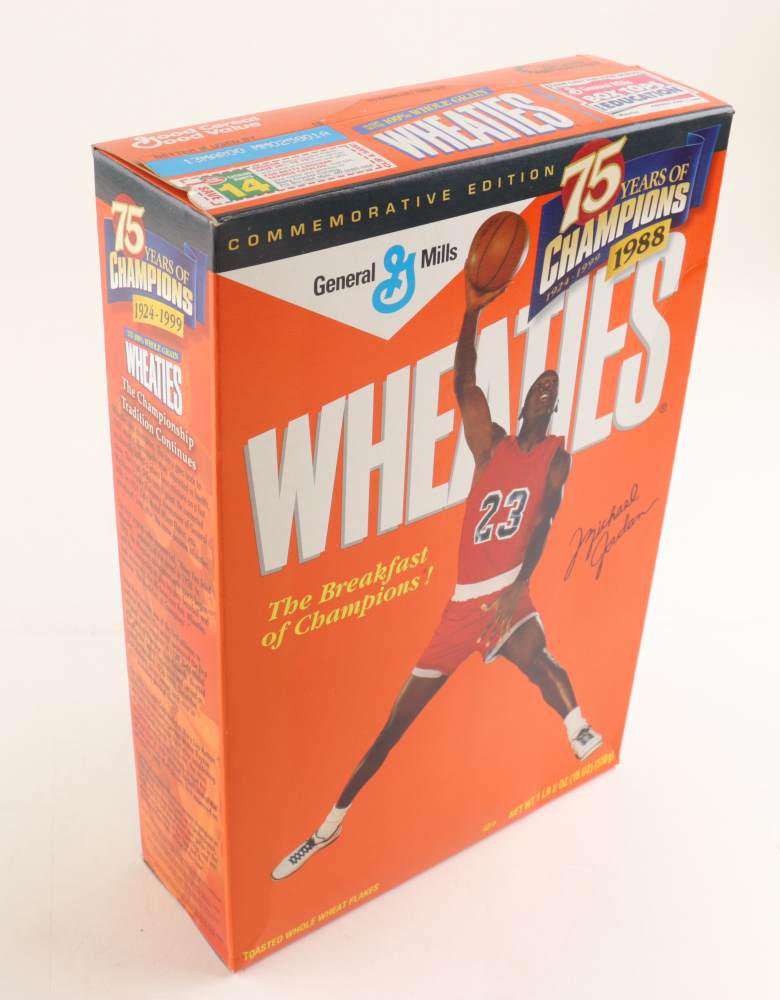 Michael Jordan Wheaties 75th Anniversary Cereal Box | Pristine Auction