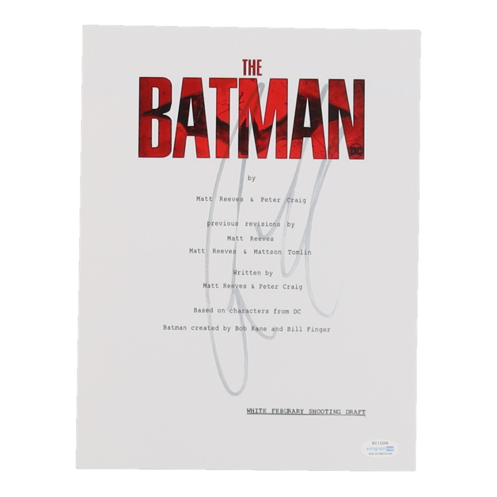 Colin Farrell Signed "The Batman" 8x10 Movie Script Cover Photo (ACOA ...
