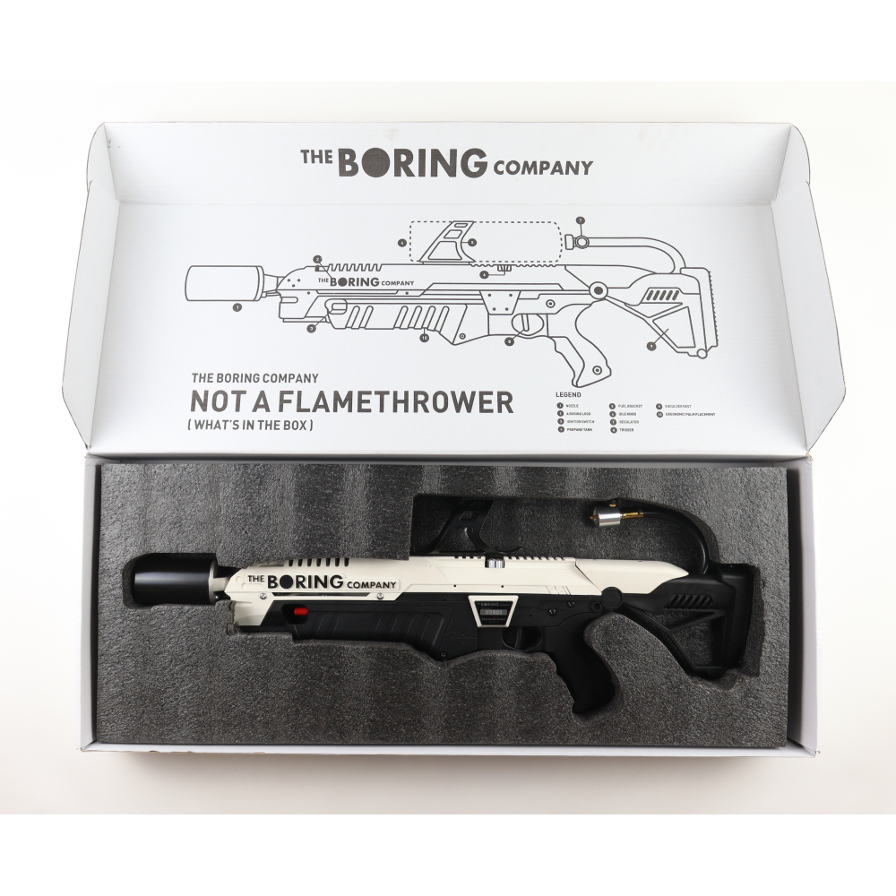 The Boring Company "Not A Flamethrower" With Original Box and Manual ...