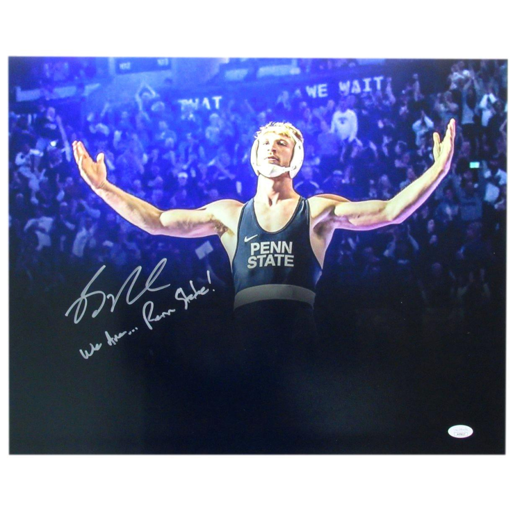 Bo Nickal Signed Penn State Nittany Lions 16x20 Photo Inscribed "We are ...