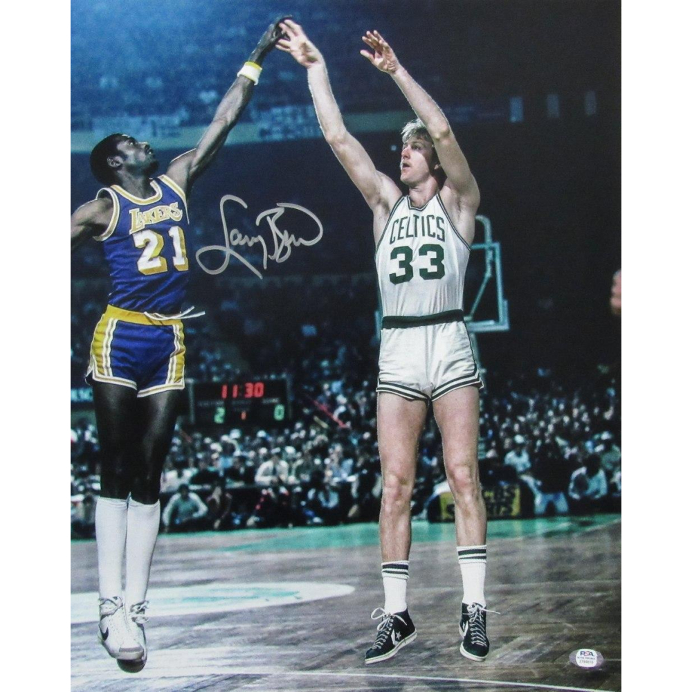 Larry Bird Signed Celtics 16x20 Photo (PSA) | Pristine Auction