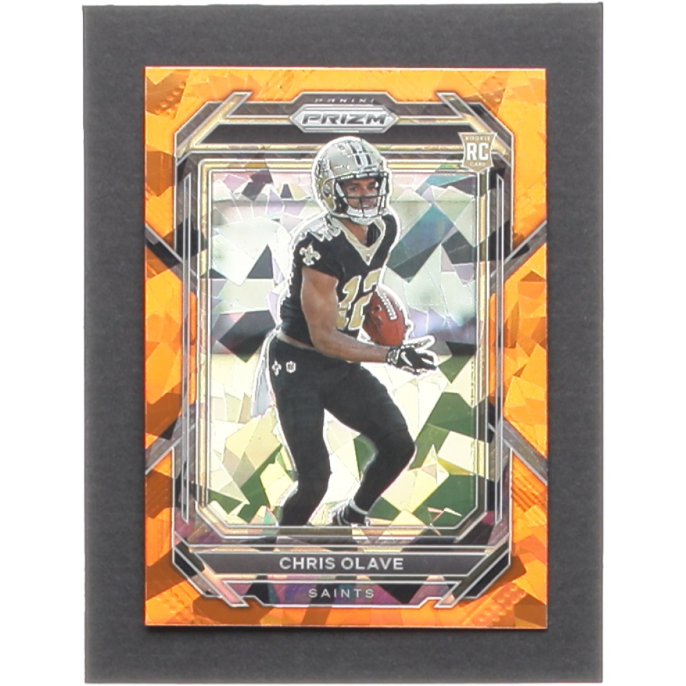 Chris Olave 2022 Panini Prizm Prizms Orange Ice #310 RC | Pristine Auction