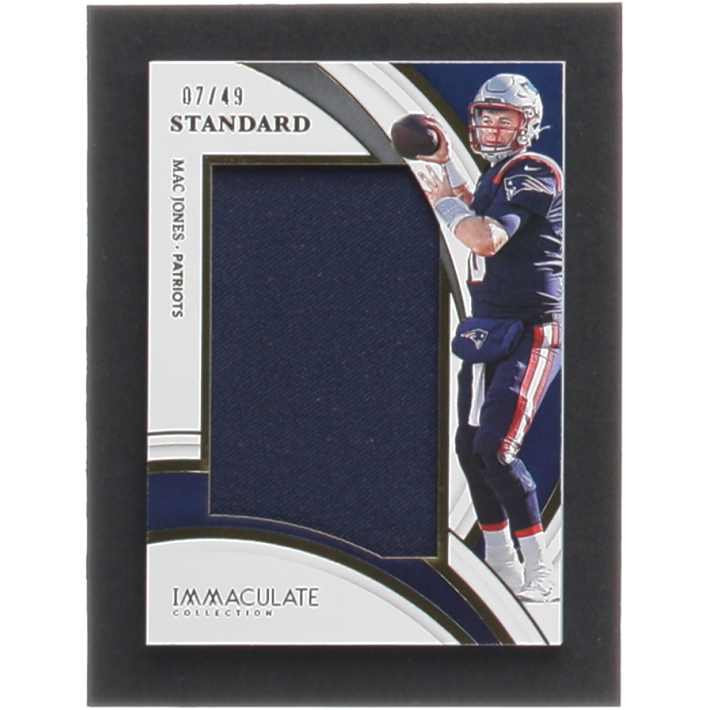 Mac Jones 2022 Immaculate Collection Immaculate Standard Jerseys #8 #07 ...