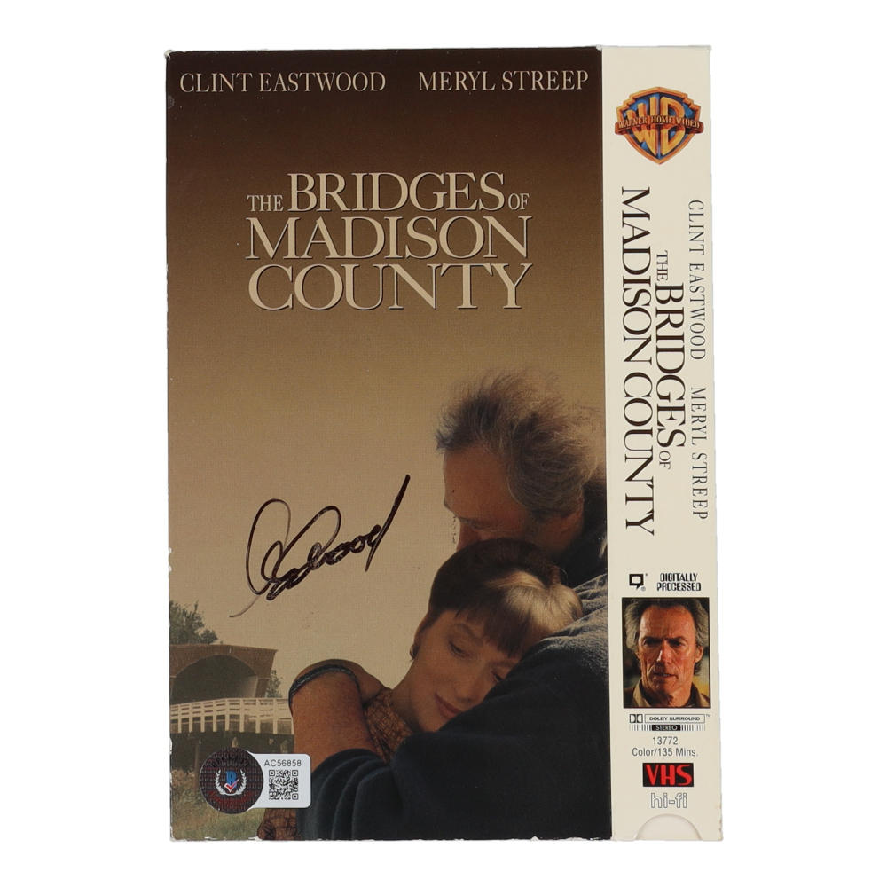 Clint Eastwood Signed "The Bridges of Madison County" VHS Cover ...