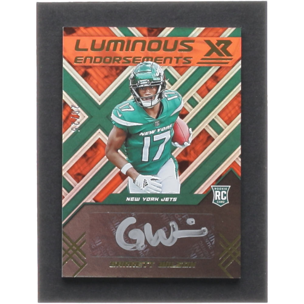 Garrett Wilson 2022 Panini XR Luminous Endorsements Autographs Orange ...