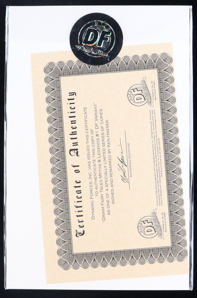 Ken Haeser Signed 2011 "Grimm Fairy Tales Mythes & Legends" Issue #1 ...