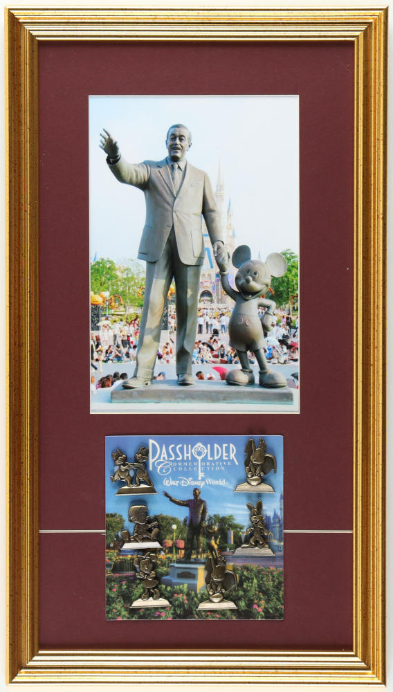 Walt Disney World Custom Framed Photo with Passholder Only (6) Pin Set ...